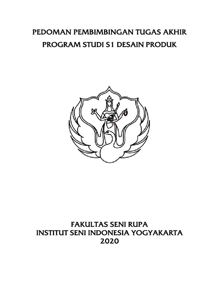 Buku Pembimbingan Ta Prodi Desain Produk Okt 2020 Booklet | PDF