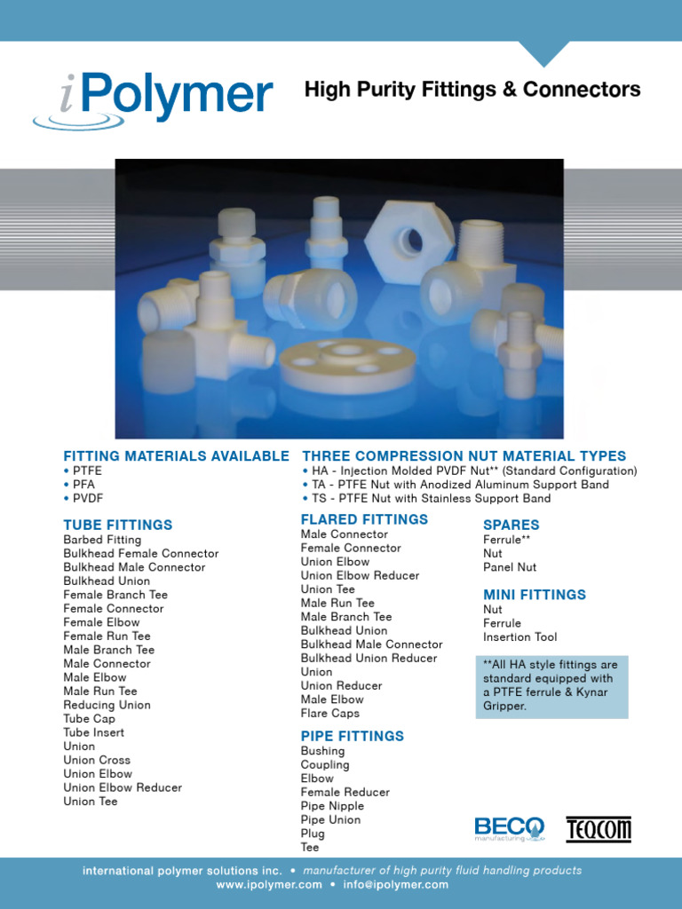 IPolymer Fittings and Connectors | PDF
