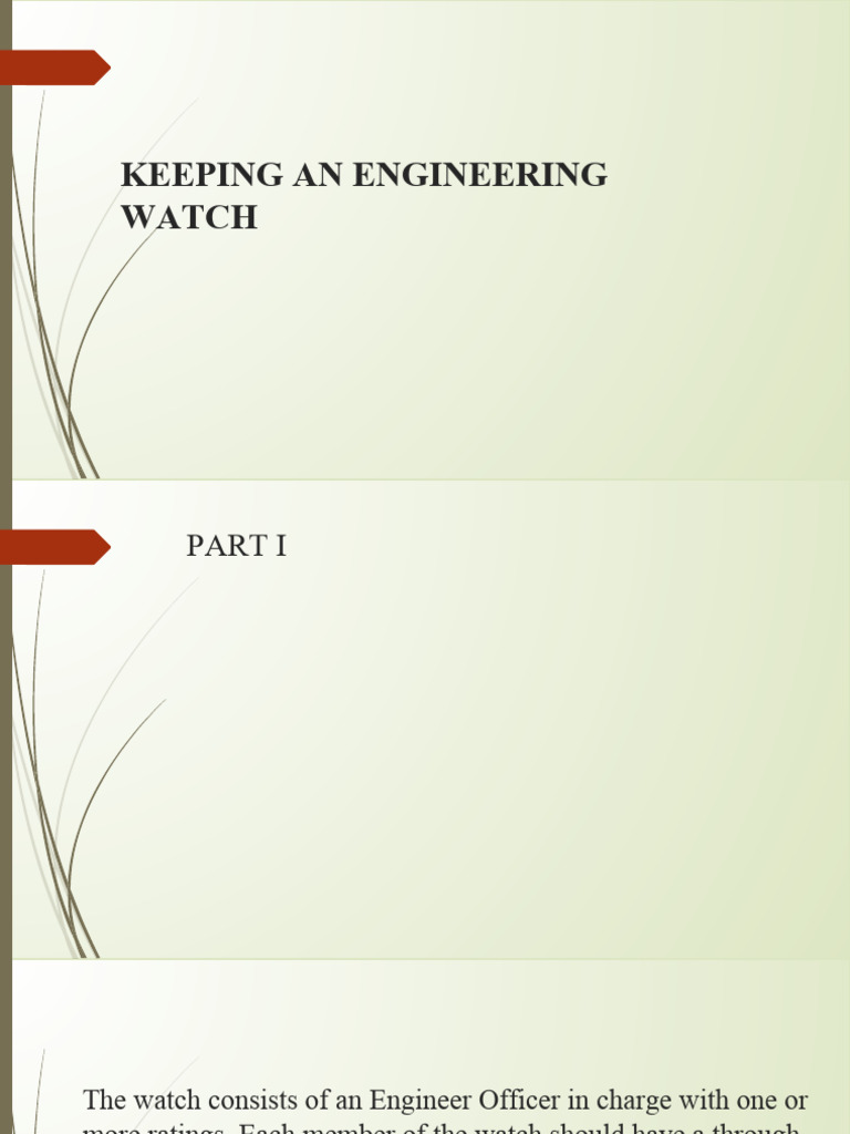 Engineering Watch Duties and Safety Protocols | PDF