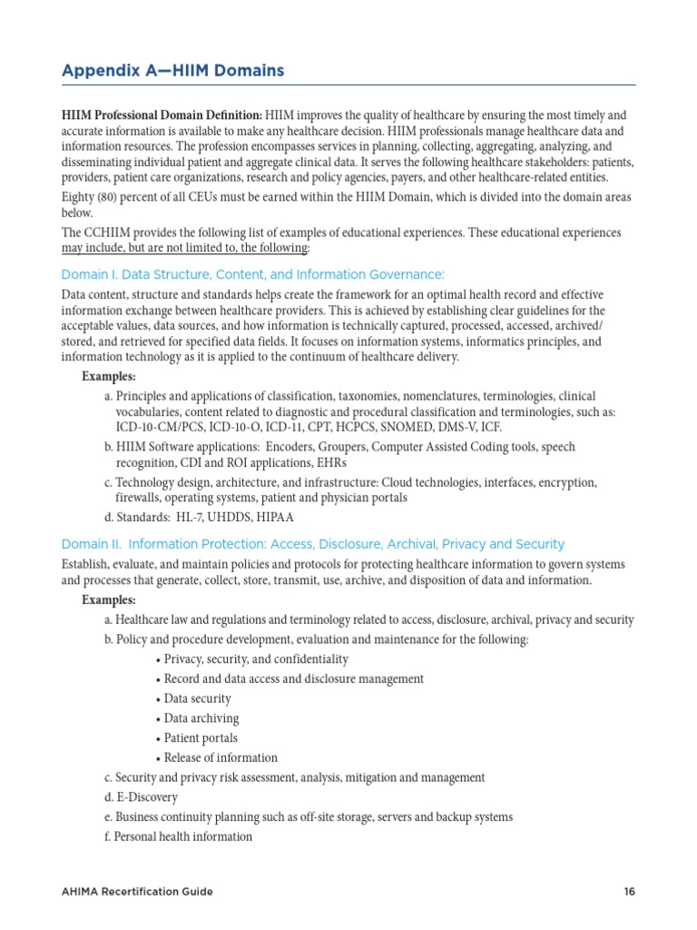 Hiim Domains | PDF | Information | Health Care