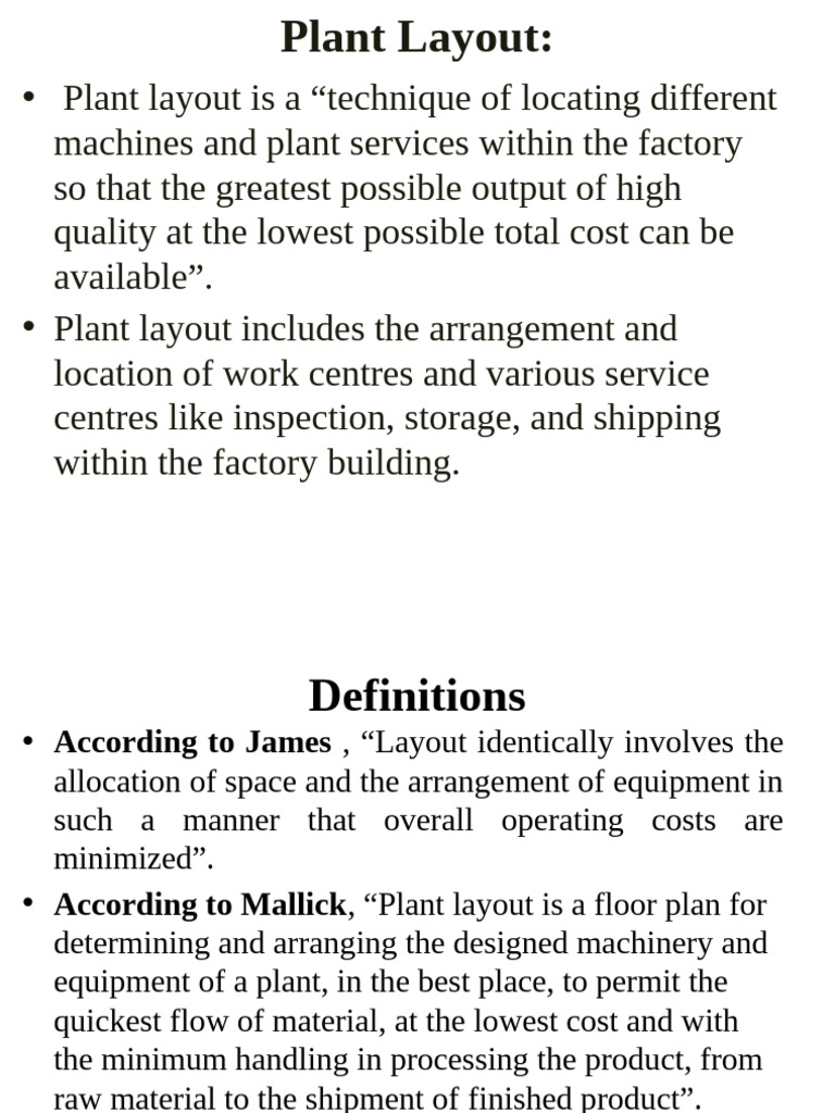 Understanding Plant Layout Types and Benefits | PDF | Machines | Tools
