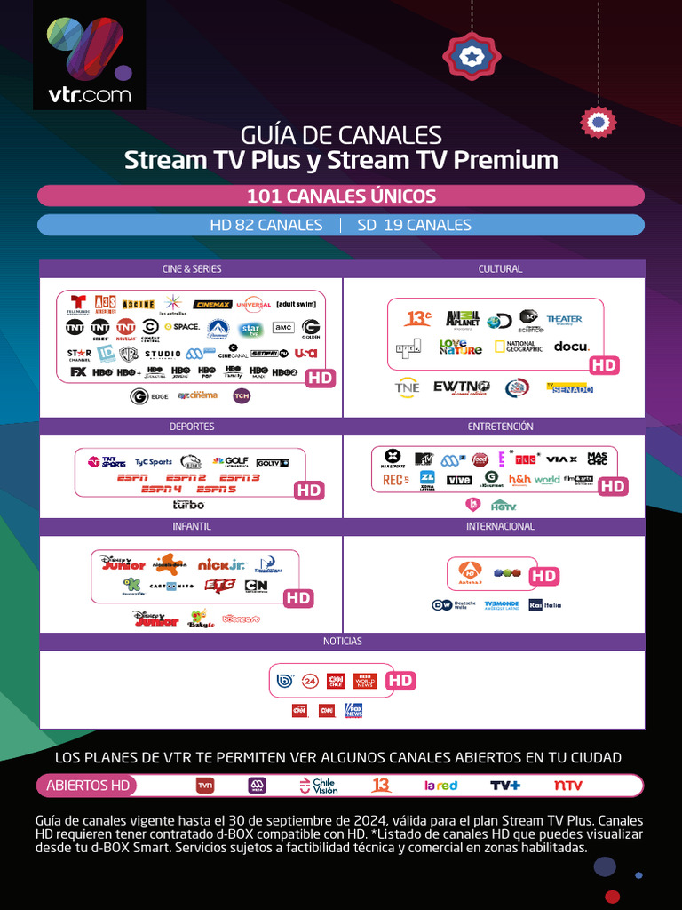Grilla TV VTR Plus Premium | PDF