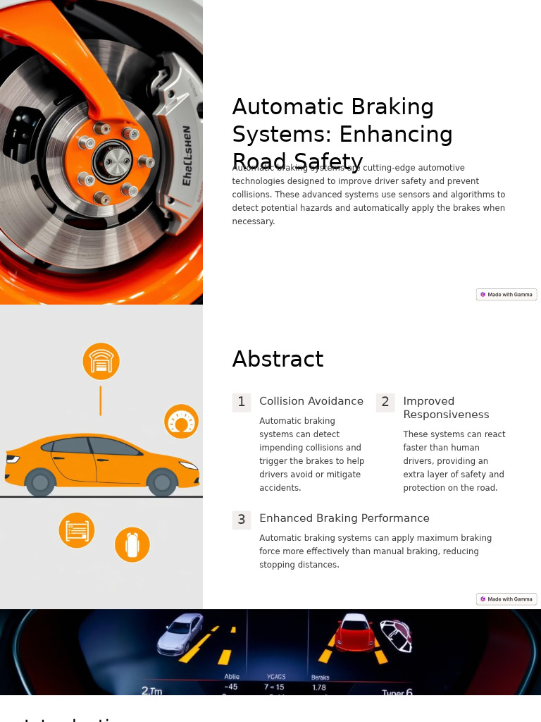 Automatic Braking Systems Enhancing Road Safety | PDF | Traffic ...