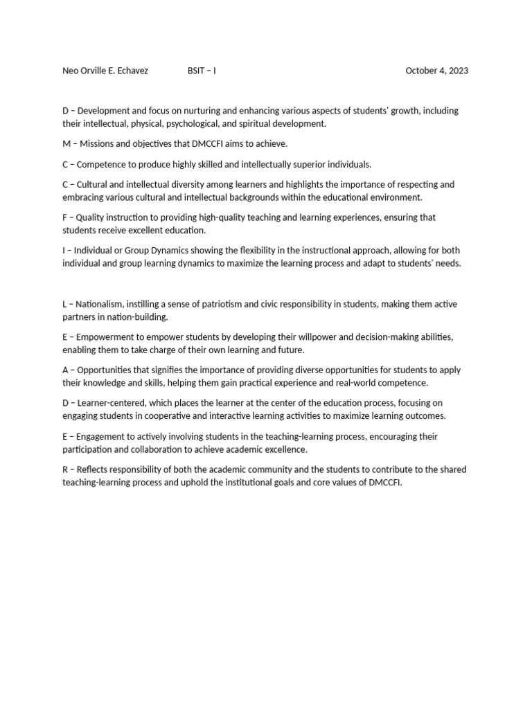 Dmccfi Leader | PDF | Social Science | Wellness