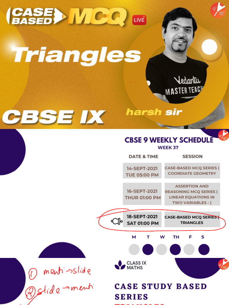 Hindi+ +Case-Based+MCQ+Series+ +triangles+-+ +18th+sept | PDF | Shape ...