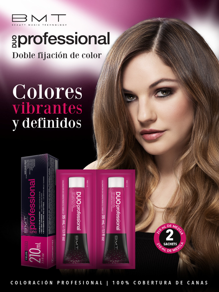 Carta de Colores Tinte Duo Professional | PDF | Color | Pelo