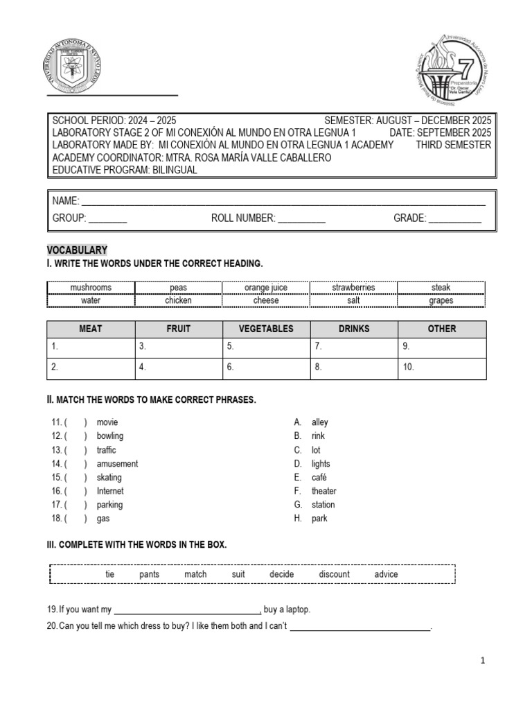 Laboratory Stage 2 MCMOL1 - 240927 - 111232 | PDF