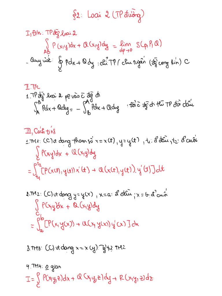 GT2 - C4.2 - Tích Phân Đư NG Lo I 2 | PDF