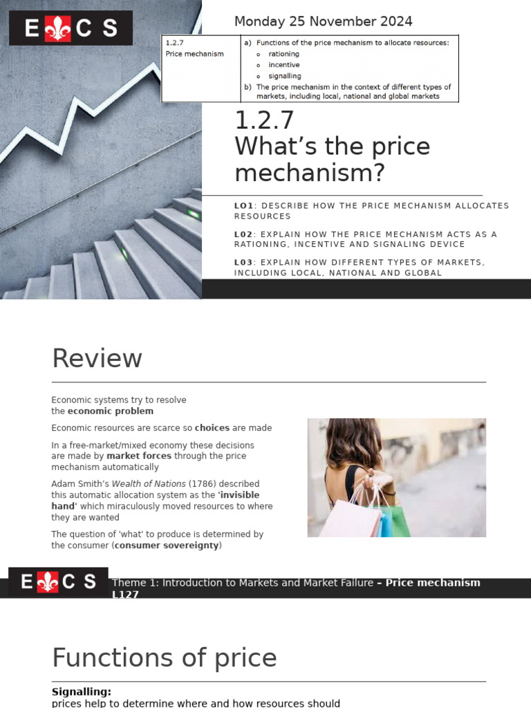 Understanding the Price Mechanism | PDF | Market (Economics) | Market ...