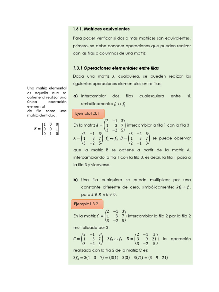 3.3 Matrices | PDF | Matriz (Matemáticas) | Funciones y mapeos