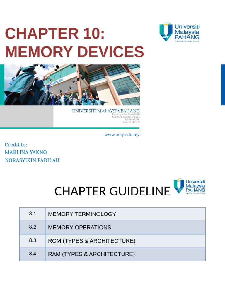 10 Memory Devices | PDF | Read Only Memory | Dynamic Random Access Memory