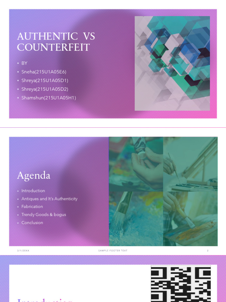 Authentic VS Counterfeit | PDF