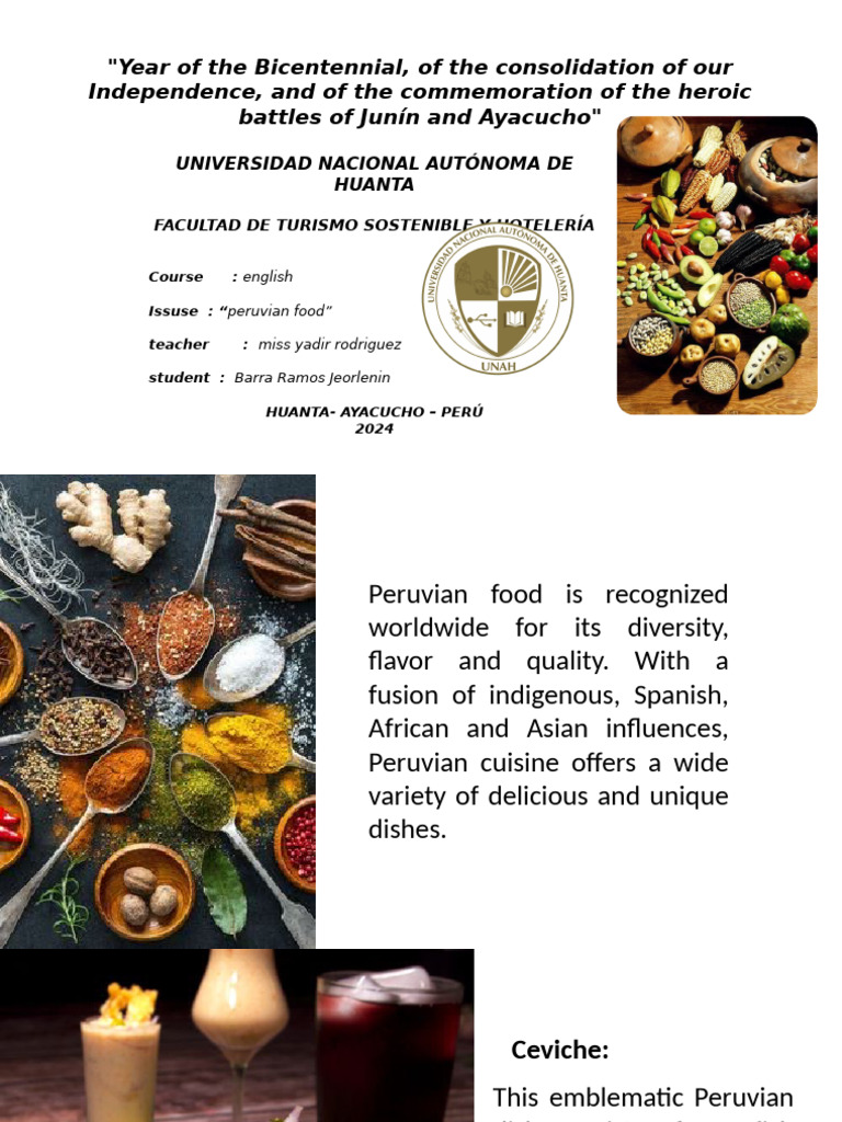 Peruvian Food | PDF