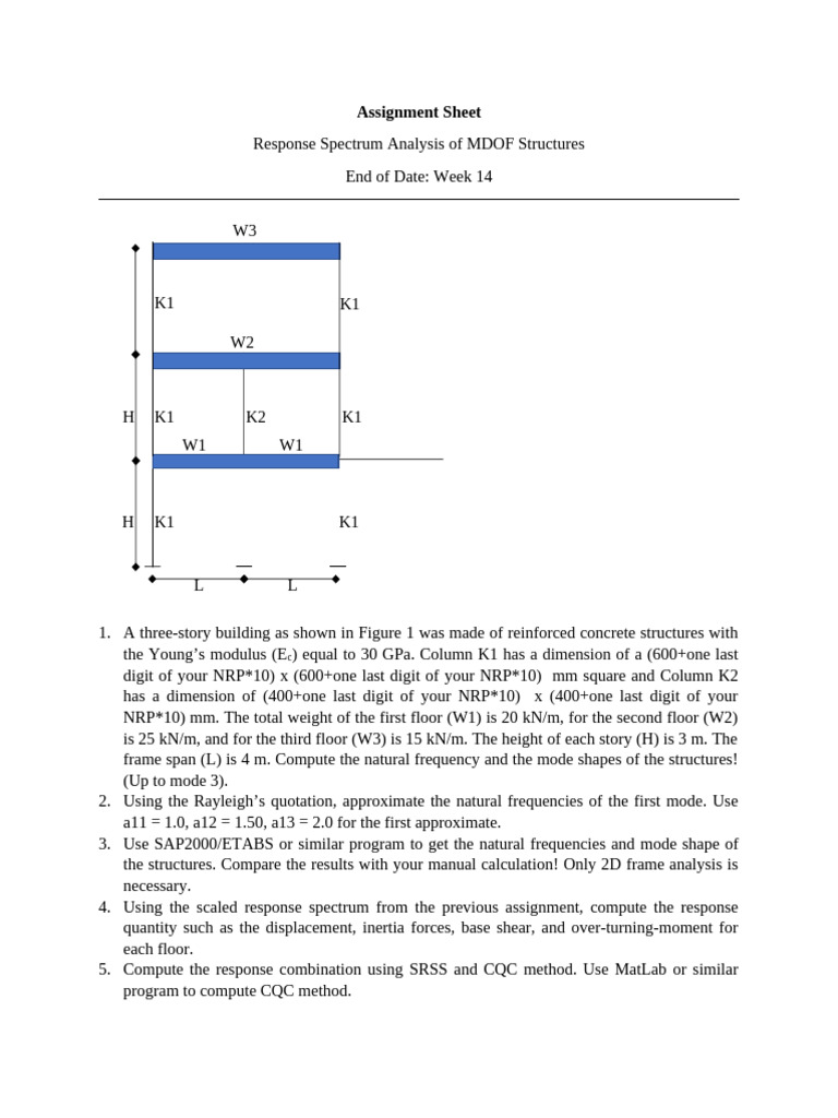 MDOF Structure Analysis Guide | PDF
