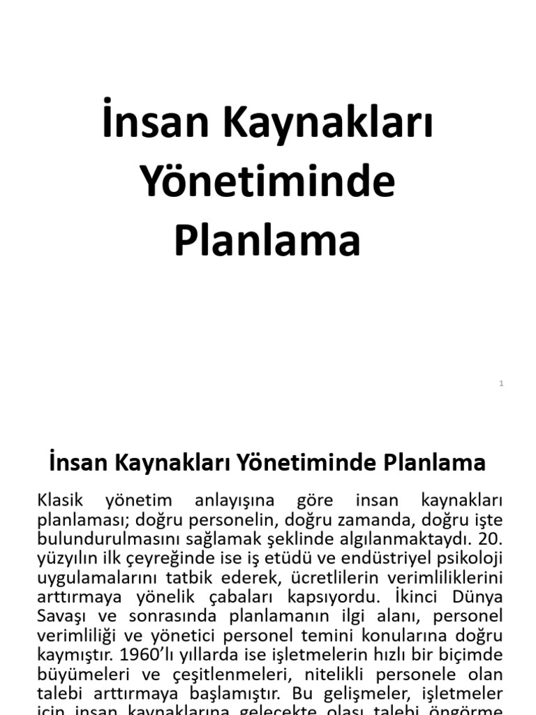 İKY Planlama | PDF