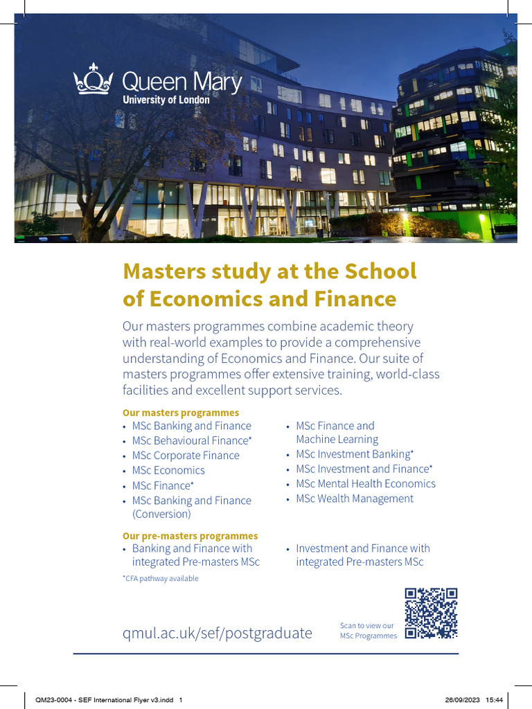 QM23-0004 - SEF International Flyer - For Print | PDF | Economics ...