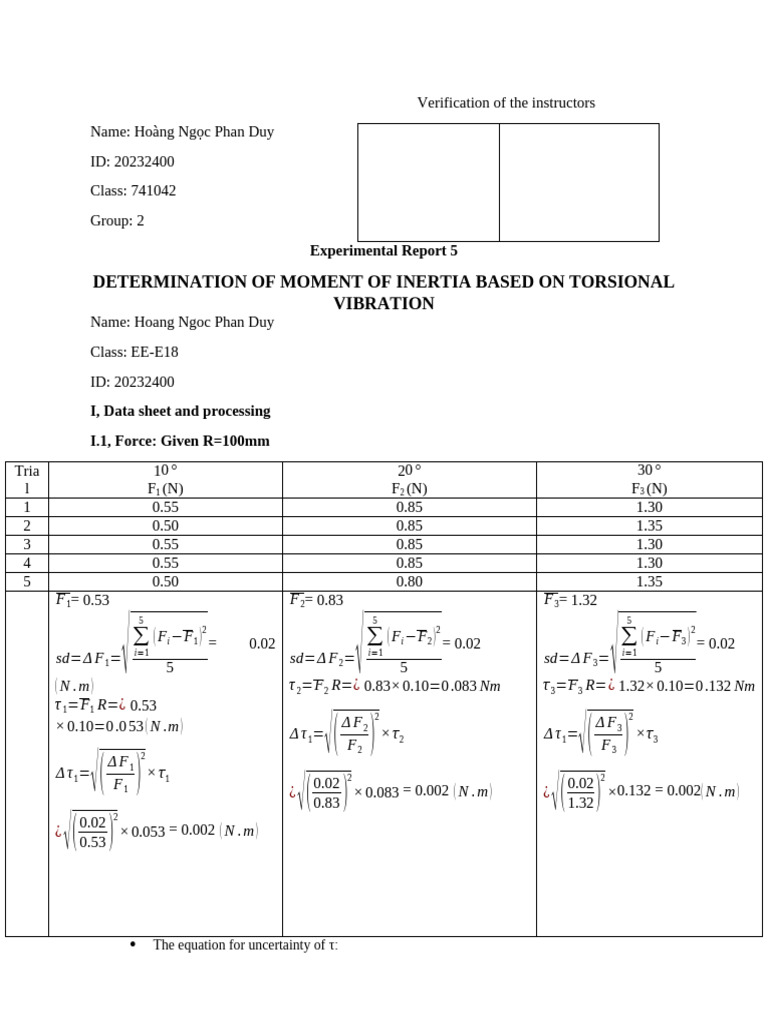 Thi nghiem 5 | PDF | Physical Phenomena | Physics