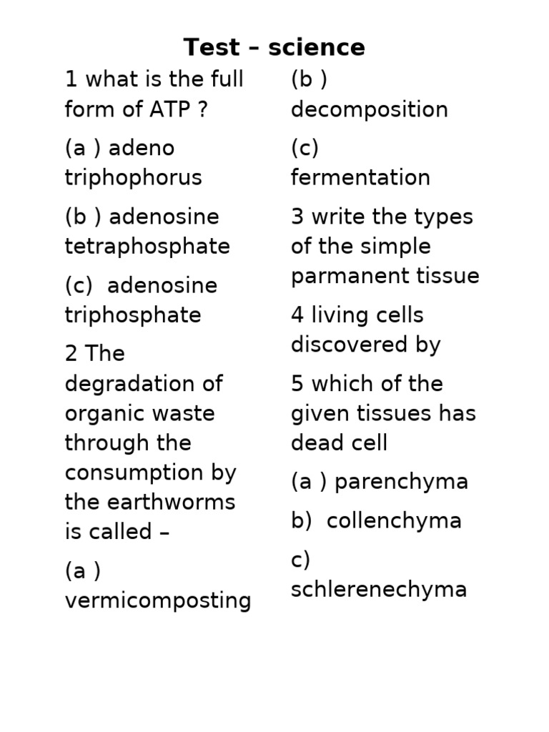 1 What Is The Full Form of ATP | PDF