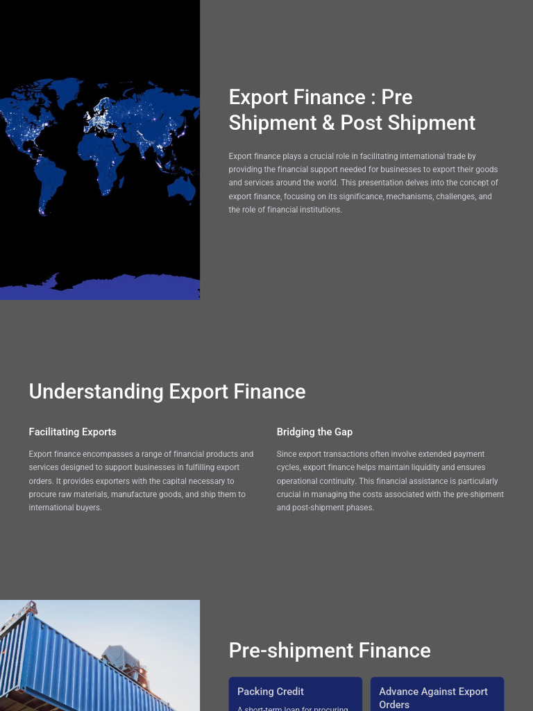 Understanding Export Finance Essentials | PDF | Credit | Finance & Money Management