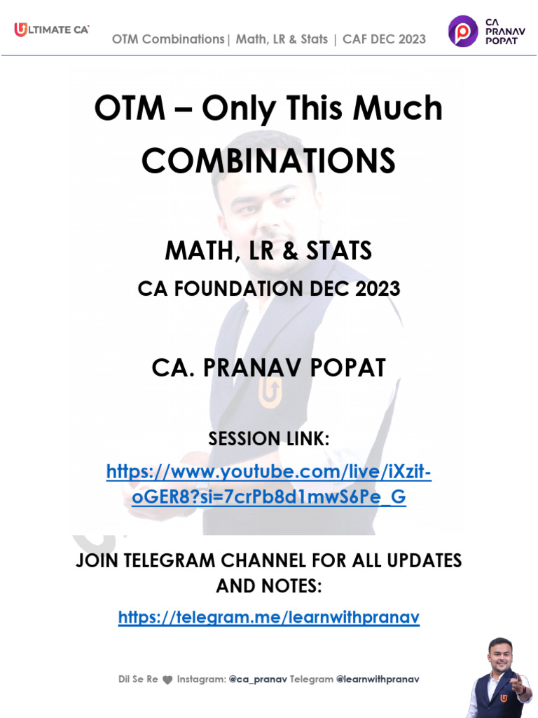 OTM Combinations Dec 23 | PDF | Mathematical Concepts | Elementary Geometry