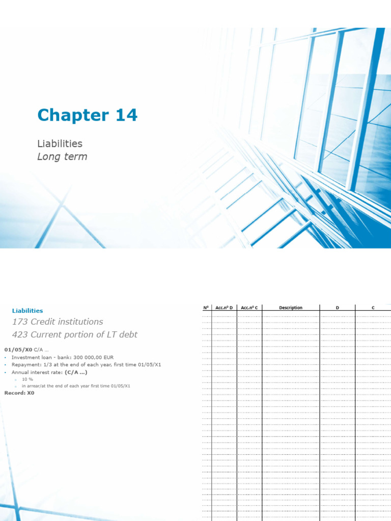 Long-Term Liabilities Accounting Guide | PDF | Lease | Debt