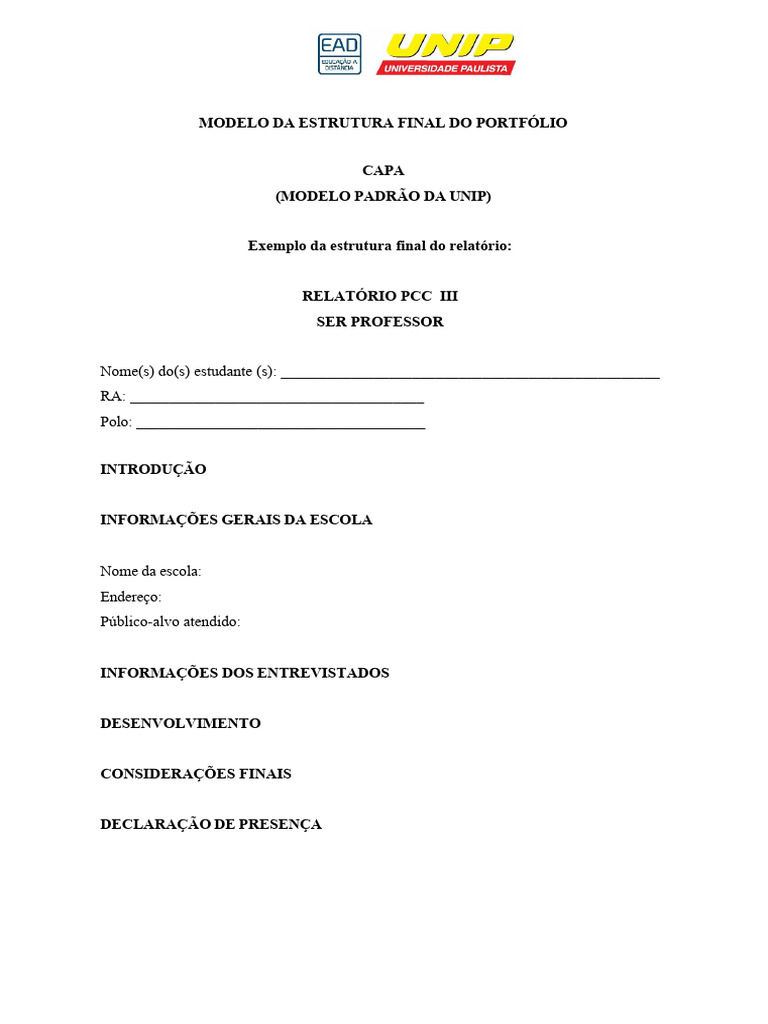 Proposta PCC III 3 | PDF | Carreira e Crescimento | Negócios