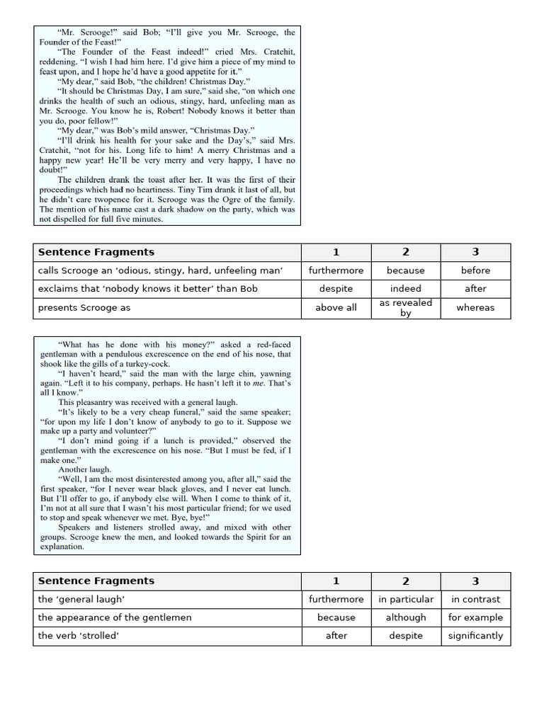 Sentence Fragments | PDF