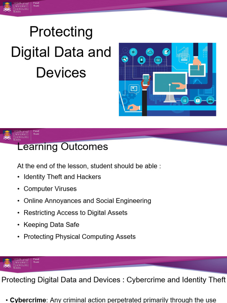 Week 12 Protecting Digital Data and Devices | PDF | Computer Virus ...