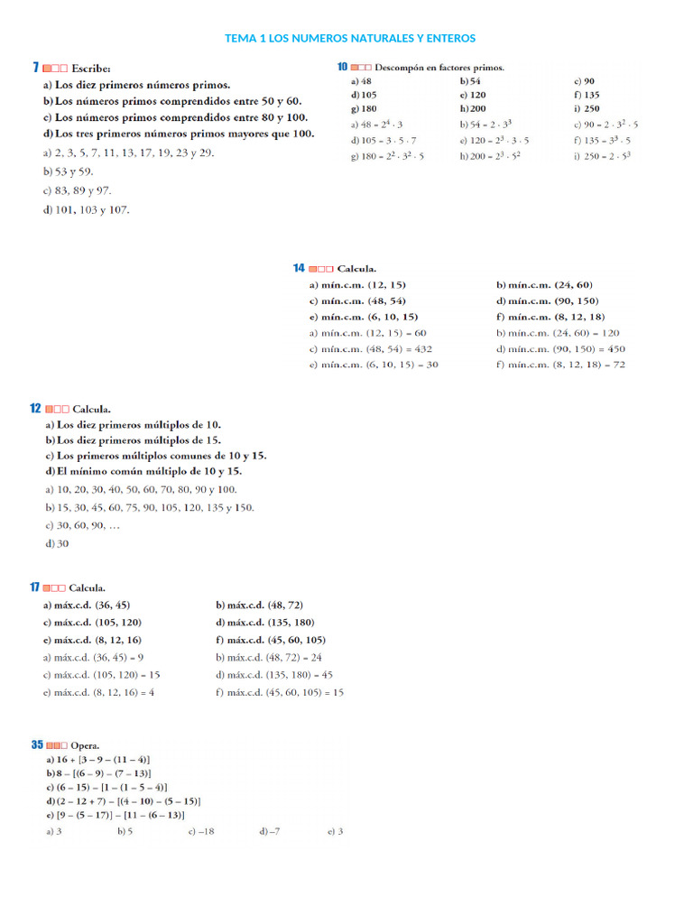 TEMA 1 Ejercicios Con Soluciones | PDF
