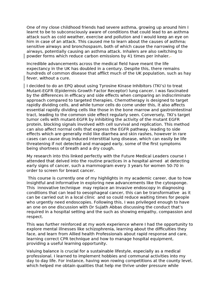 Final Draft PS (2) | PDF | Epidermal Growth Factor Receptor | Asthma