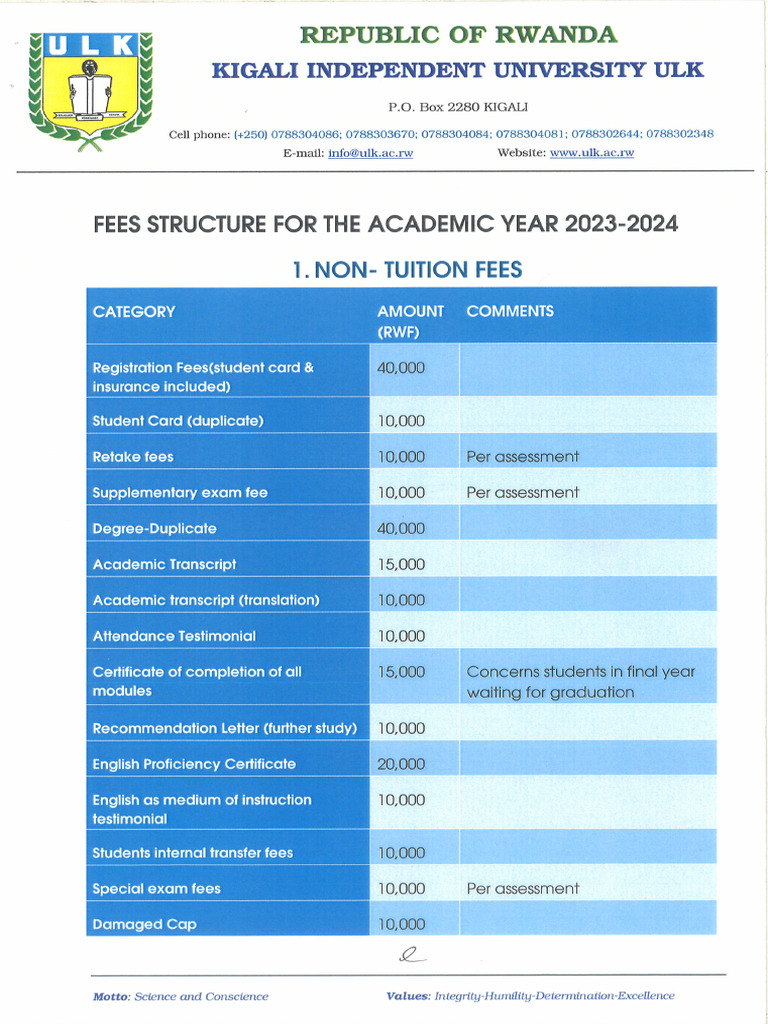 Fees Structure 2023-2024 | PDF | Science
