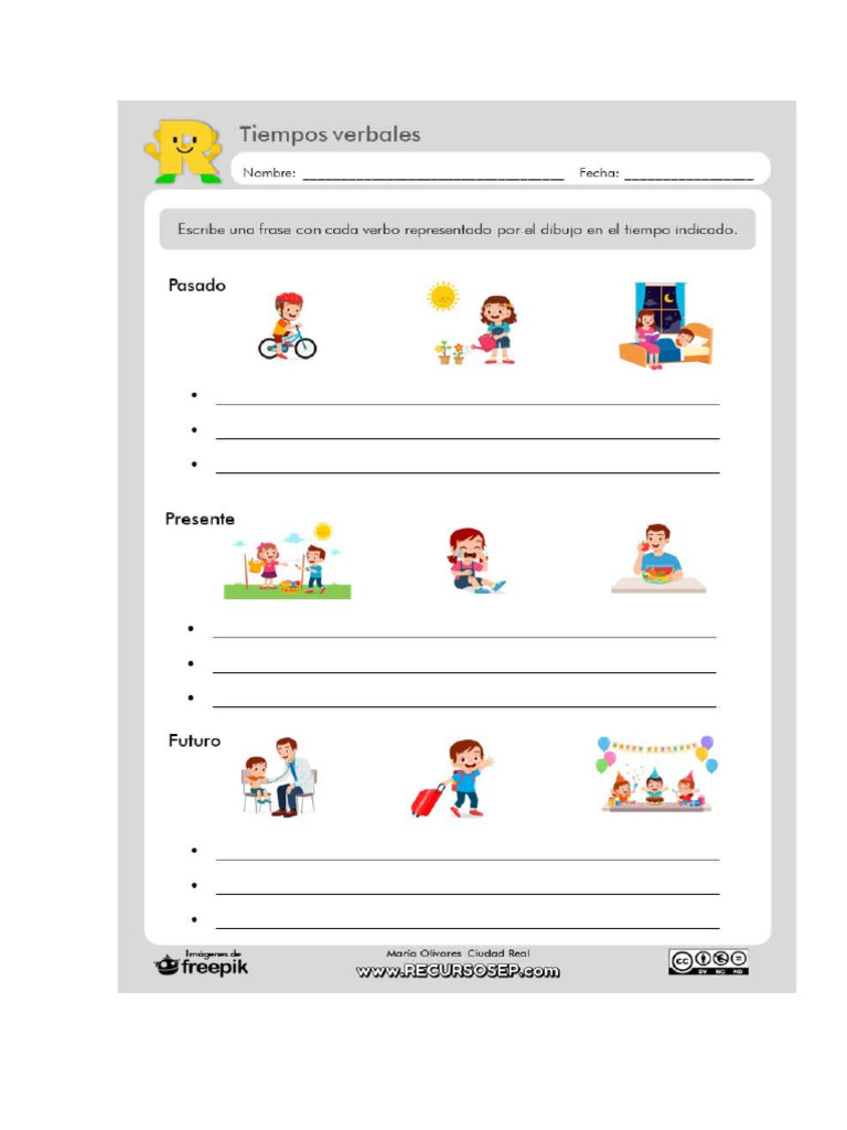 Tiempos Verbales Material Ramdp | PDF
