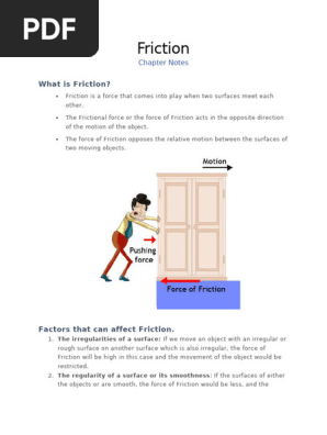 Friction Force Examples
