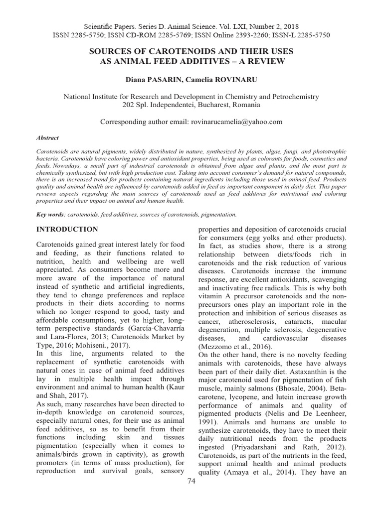 Art12 | PDF | Carotenoid