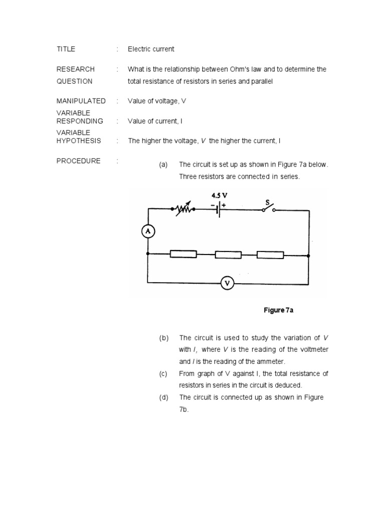 Determining Total Resistance in Series and Parallel Circuits Through ...