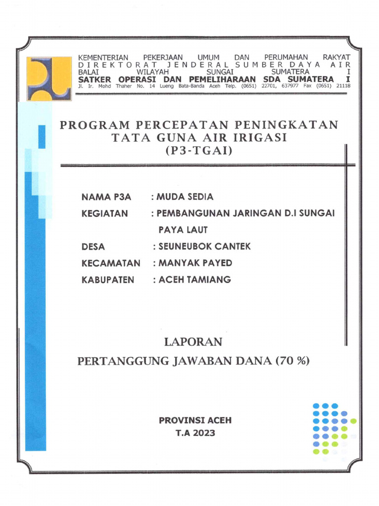 P3a Muda Sedia Desa Seuneubok Cantek | PDF