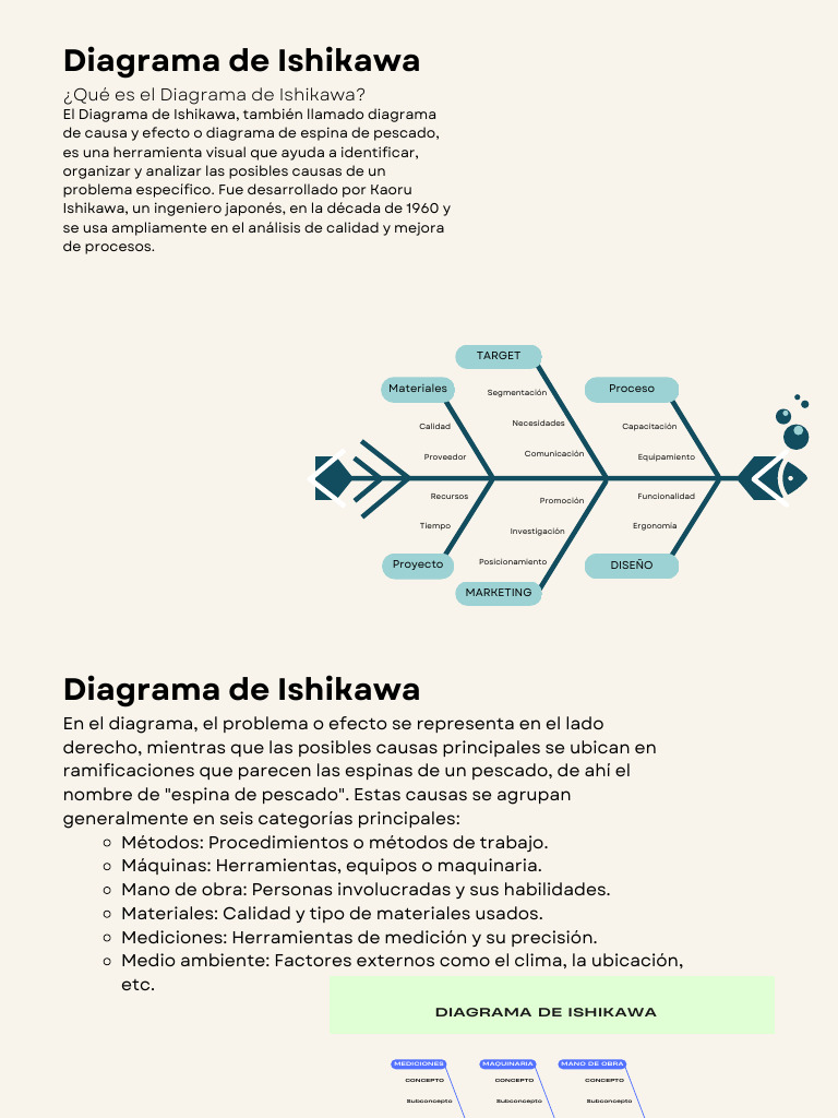 Beige Simple Modern Fishbone Diagram | PDF | Hormigón