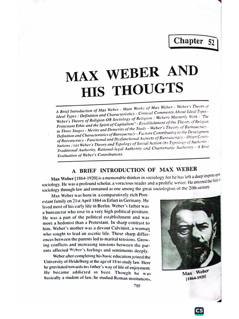 Sociology Max Weber | PDF