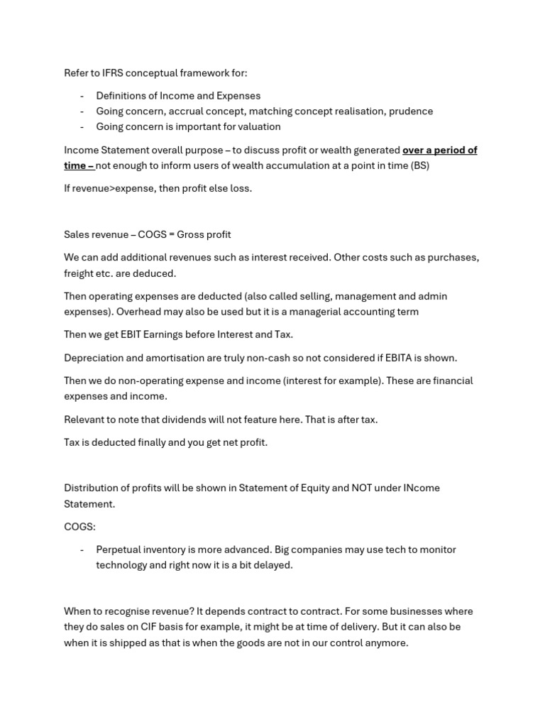 Income Statement | PDF | Depreciation | Income Statement