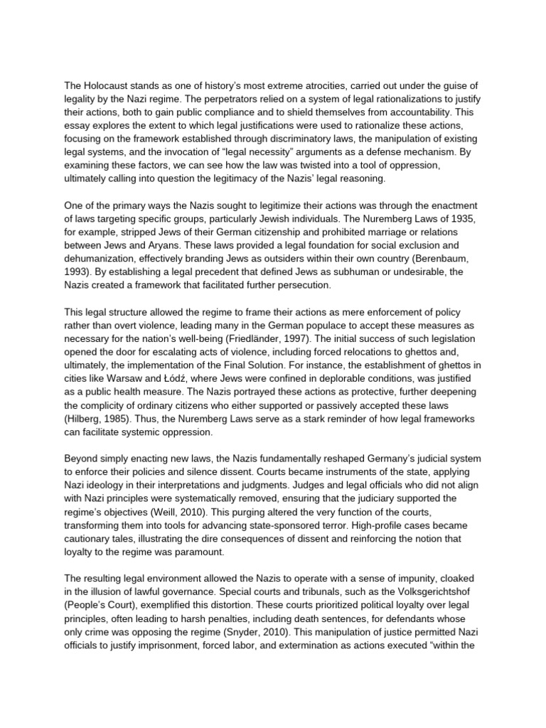 IB History IA Rough Draft | PDF | Nazi Germany | Nazism