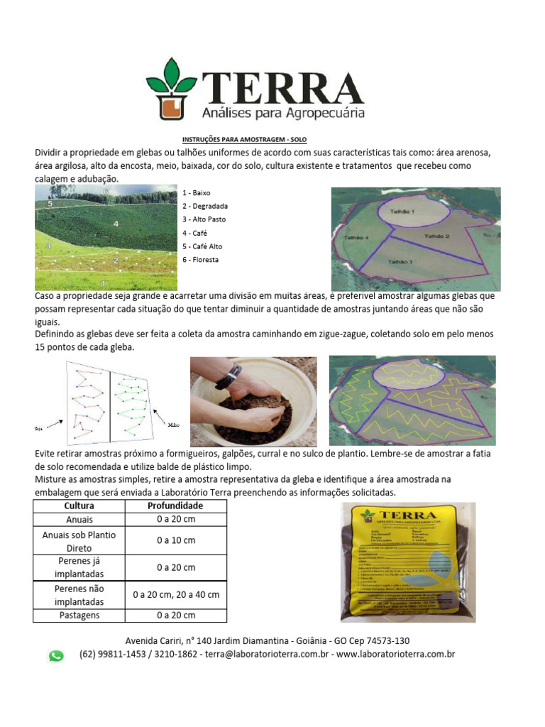 Instrucoes Amostragem Solo | PDF