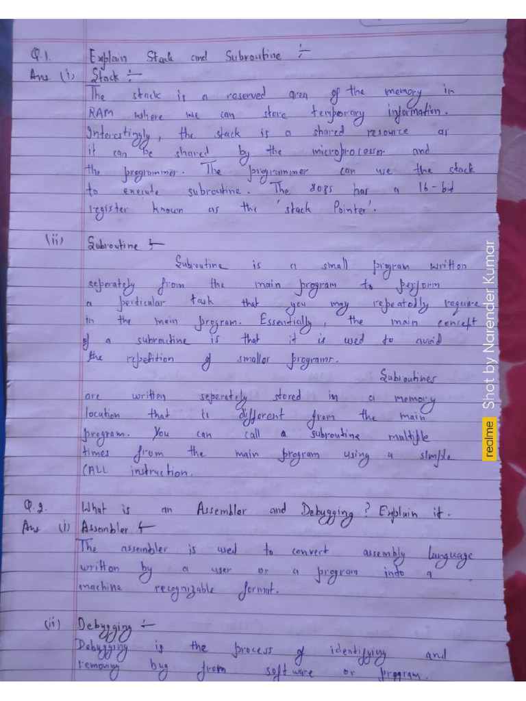 Microprocessor Assignment | PDF