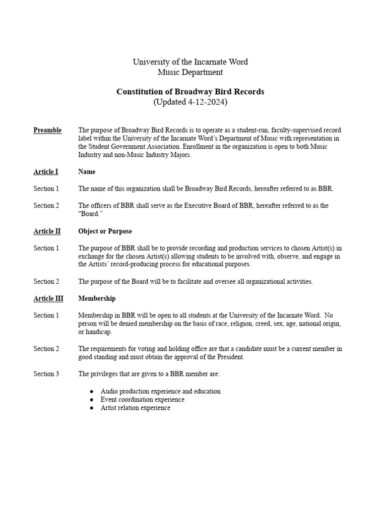 BBR Constitution Final Edit | PDF | Constitutional Amendment | Justice