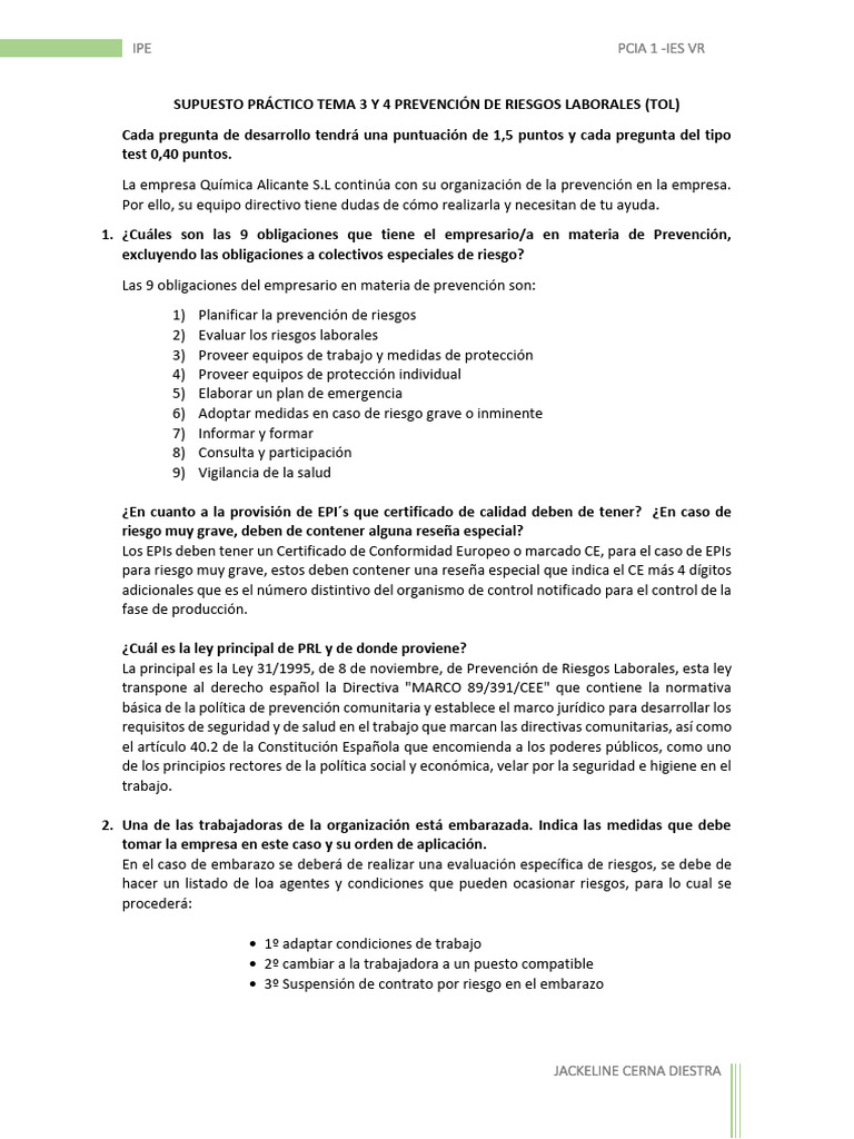Sup. Pract. Cuest. Tema 3 y 4 | PDF | Primeros auxilios