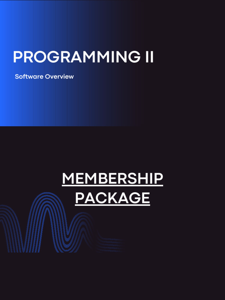 Programming II - Software Overview | PDF | Software Repository ... Programming II - Software Overview | PDF | Software Repository ...