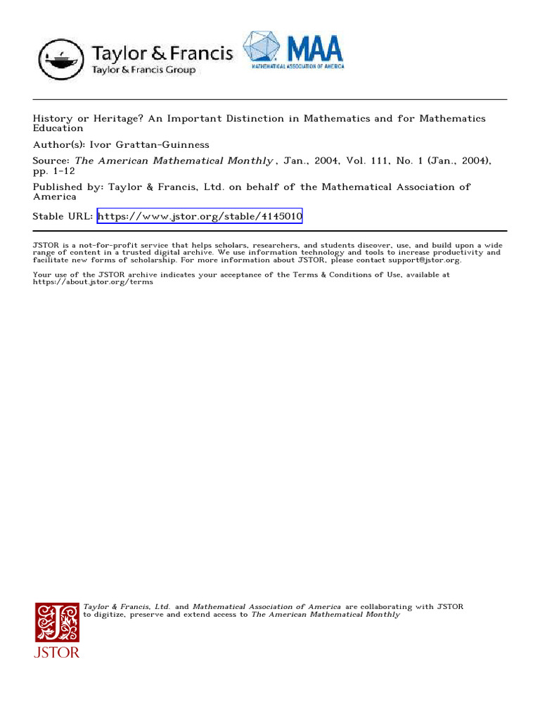 Math History vs. Heritage | PDF | Matrix (Mathematics) | Euclid