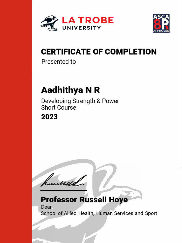 Aadhithya DSP Certificate | PDF