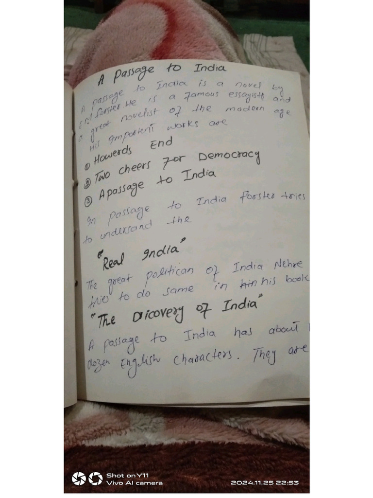 A Passage To India Summary | PDF