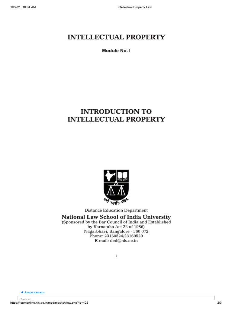 Intellectual Property Laws | PDF