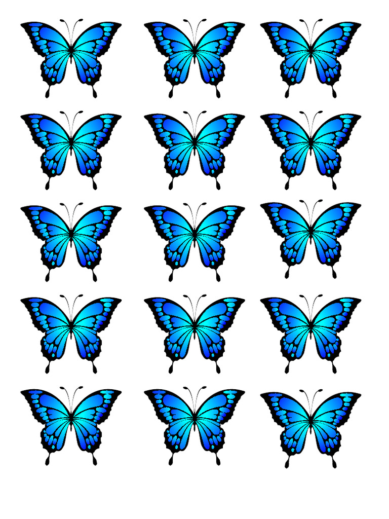 Mariposas Azul Imprimible 20241125 132107 0000 | PDF